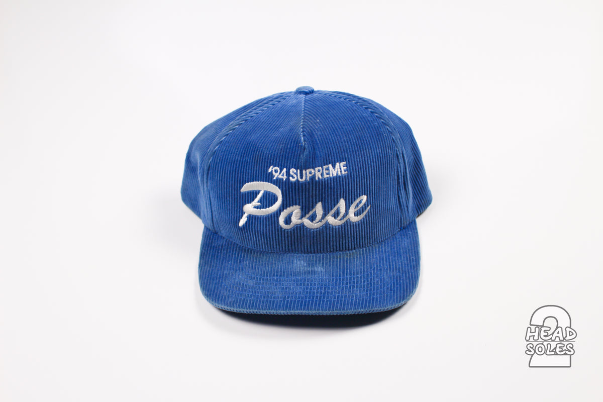 Supreme Snapback Hat "Blue Corduroy Posse" – Head2Soles